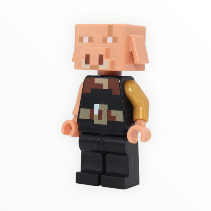 Minecraft Piglin Brute (black outfit, gold left arm)