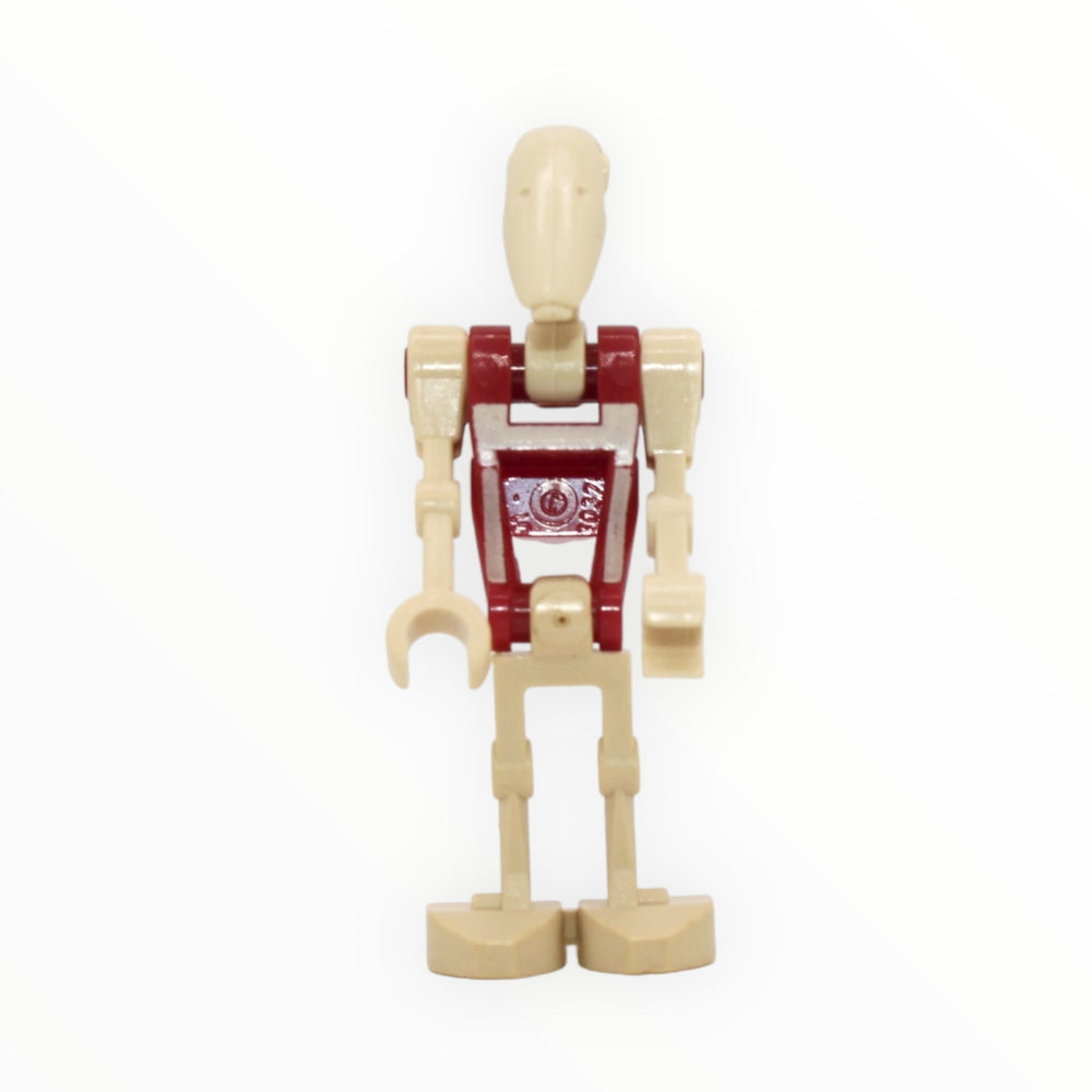 Battle Droid Security (tan insignia, dark red torso, plain head)