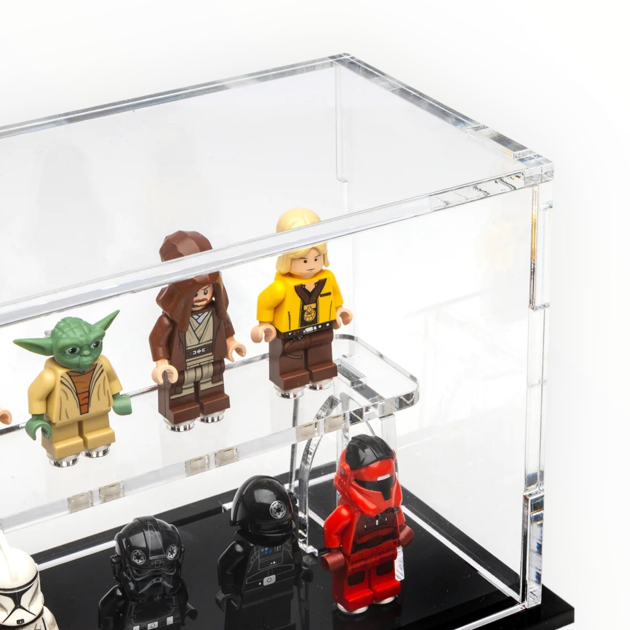 Brickshell Podium Display Case - 30 Minifigures