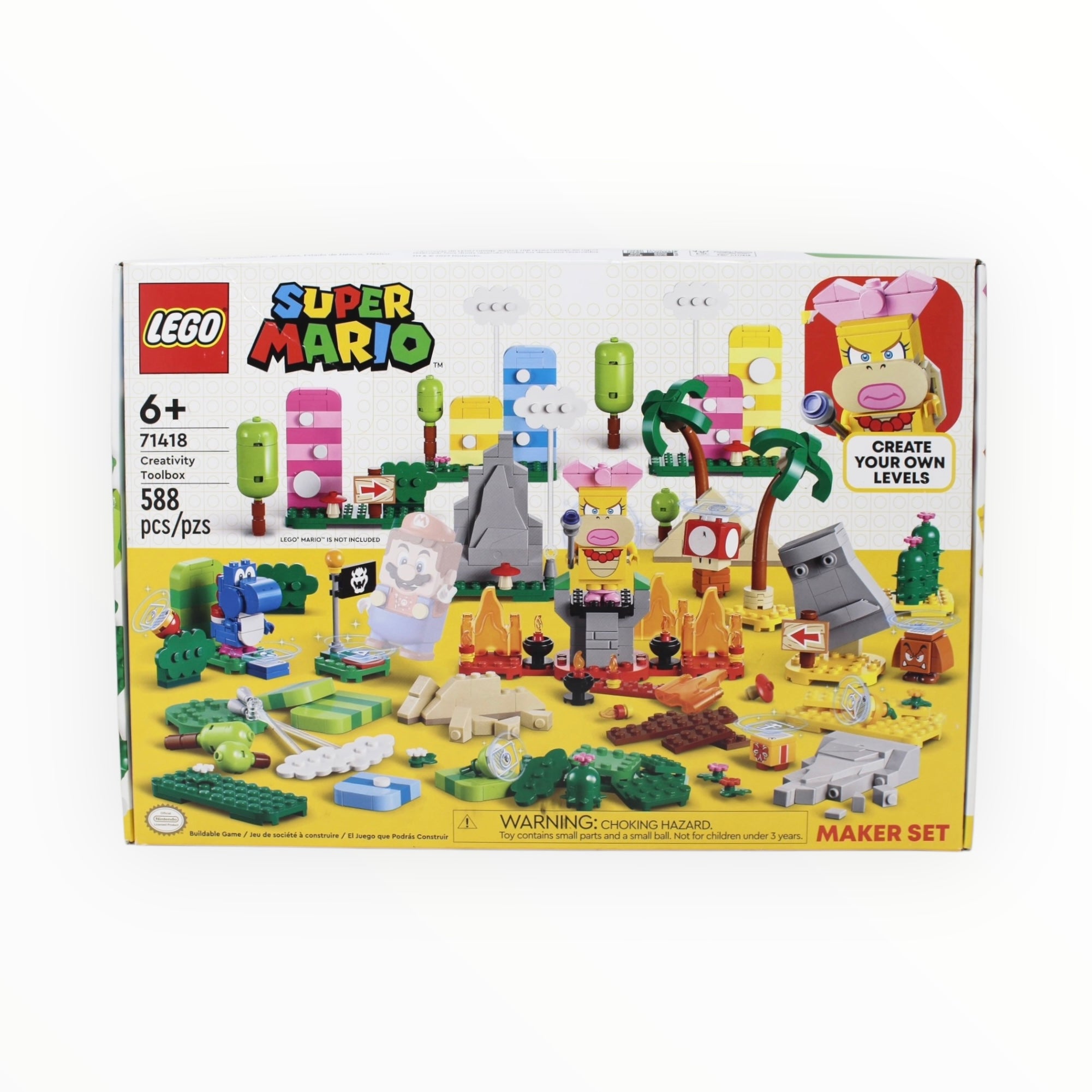 Retired Set 71418 Super Mario Creativity Toolbox - Maker Set (slight b