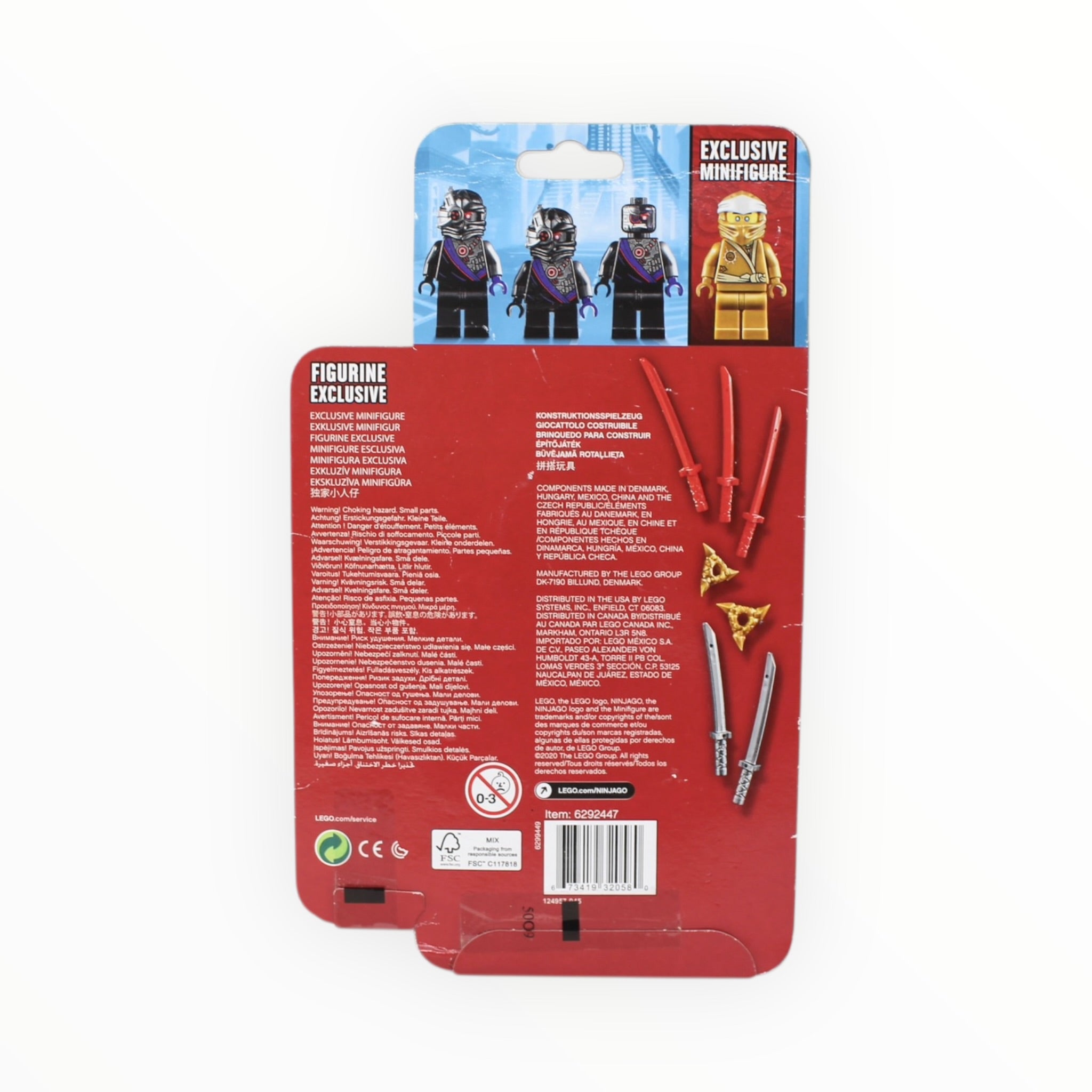 Retired Set 40374 Ninjago Golden Zane Blister Pack