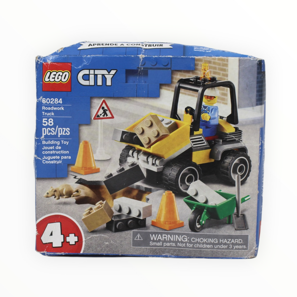 Retired Set 60284 City Roadwork Truck (damaged box)
