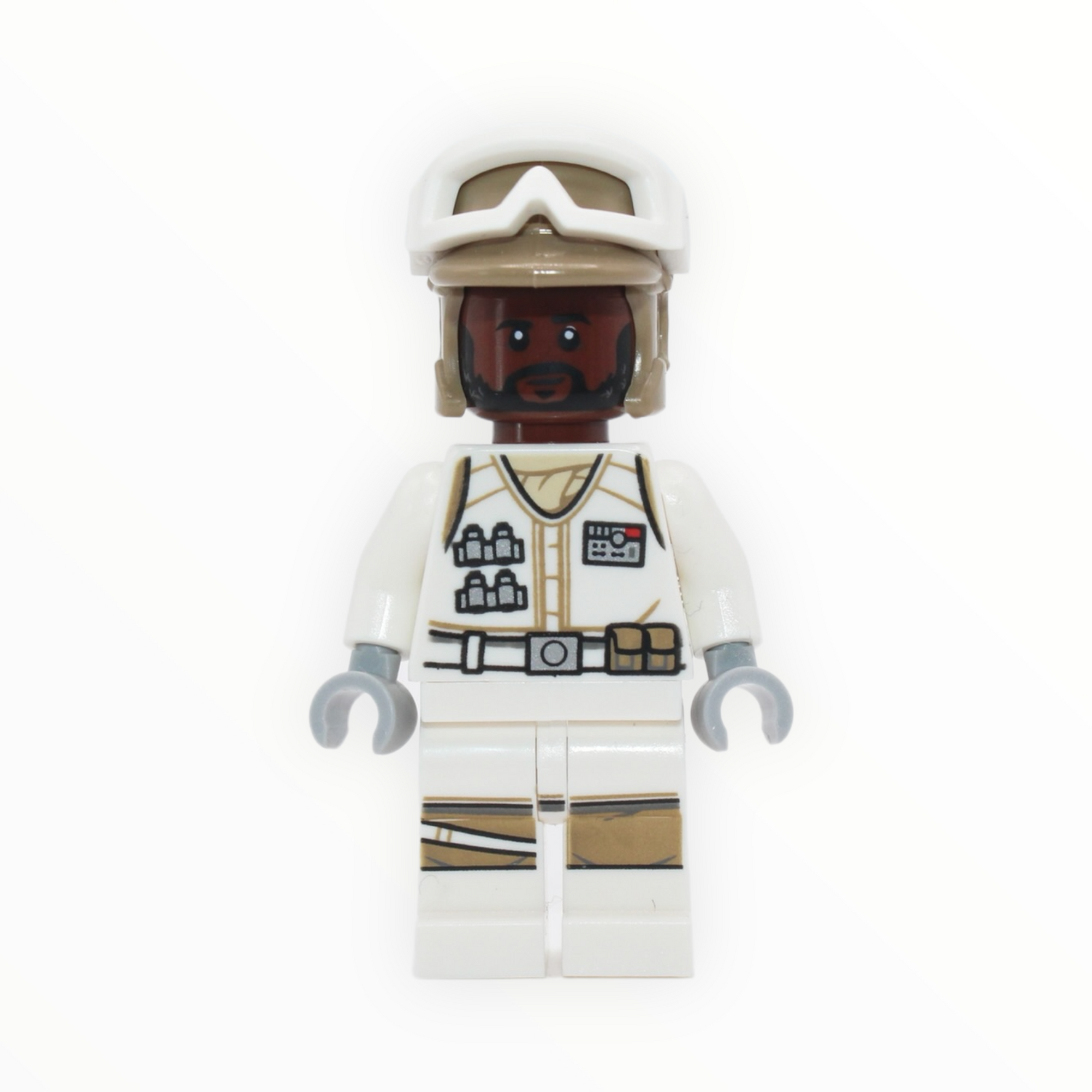Hoth Rebel Trooper (reddish brown head, white uniform, dark tan helmet