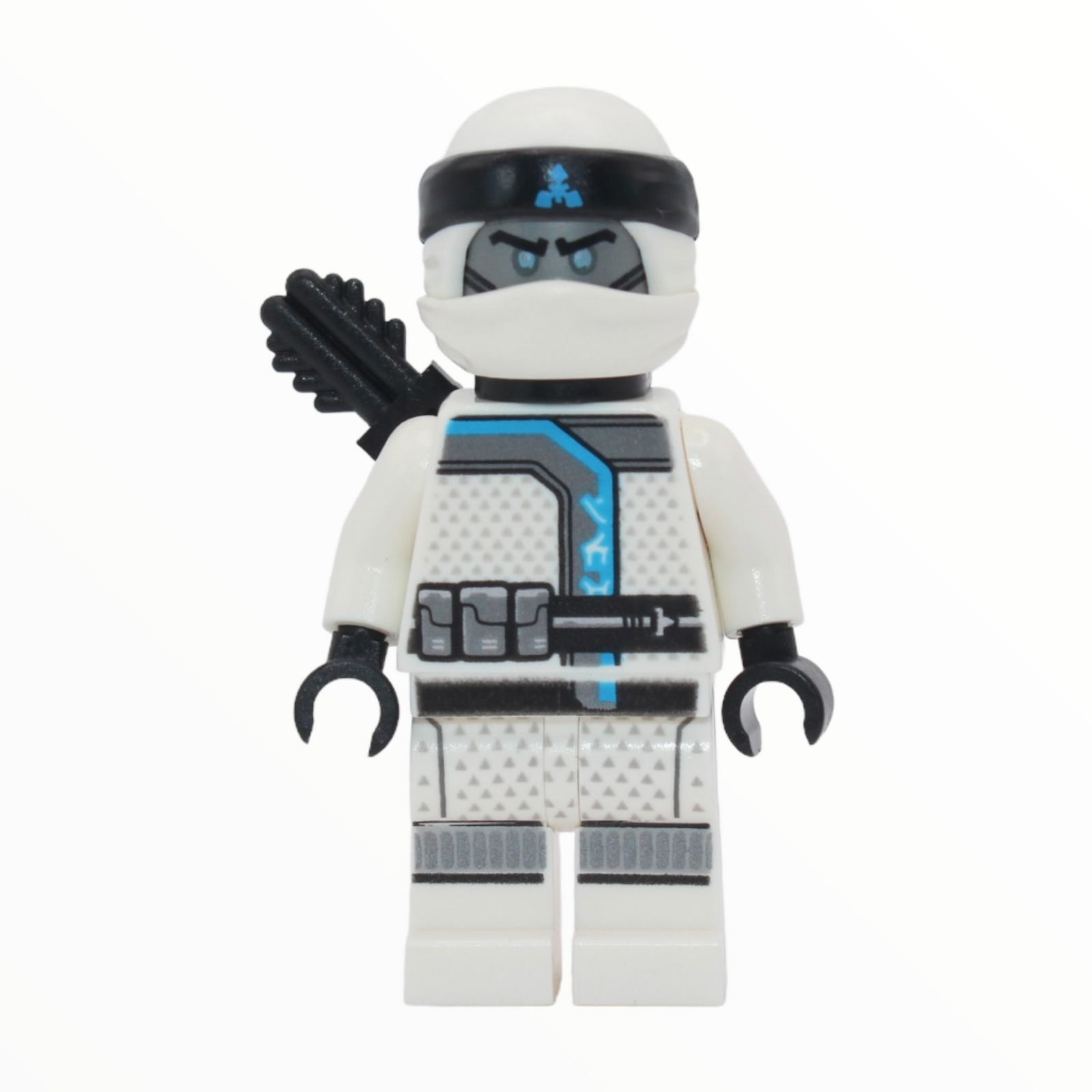 Zane (Sons of Garmadon, black wrap with blue symbol, quiver)