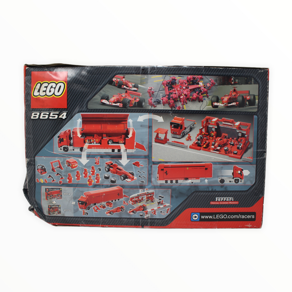 Certified Used Set 8654 LEGO Racers Scuderia Ferrari Truck