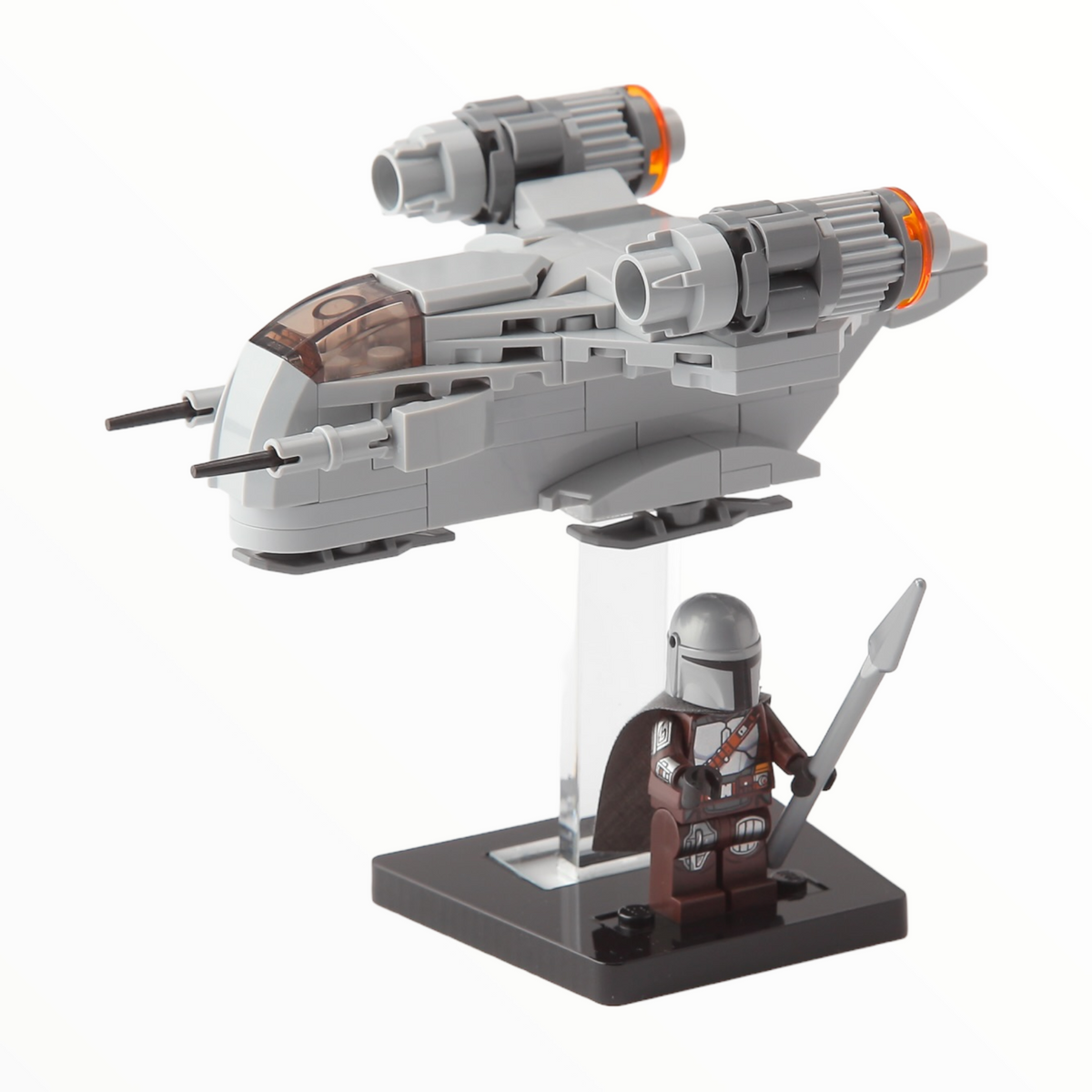 Tricked Out Bricks Micro Display Stand Classic (black base)